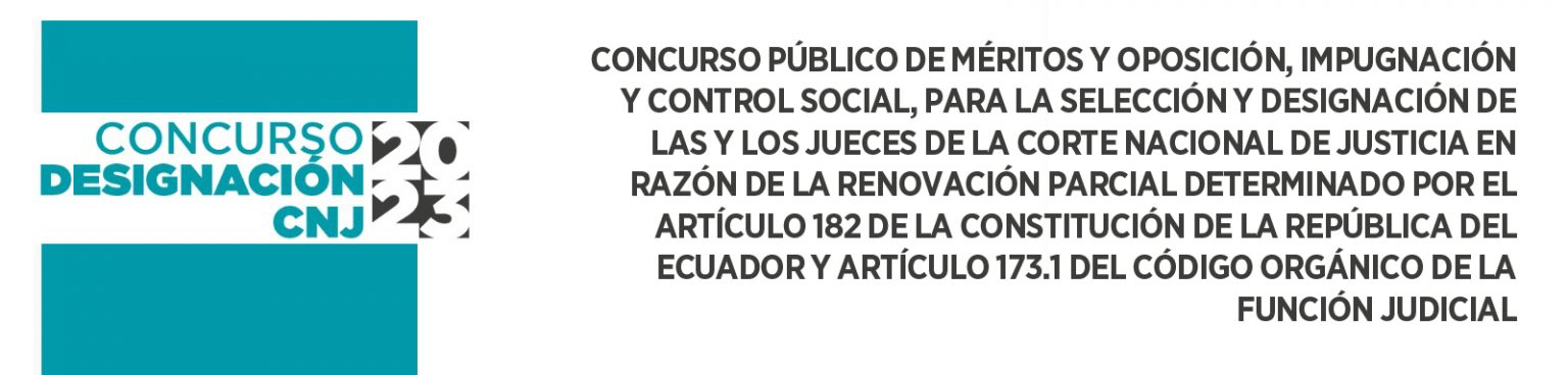 Históricos Concurso CNJ 2023 – Consejo de la Judicatura